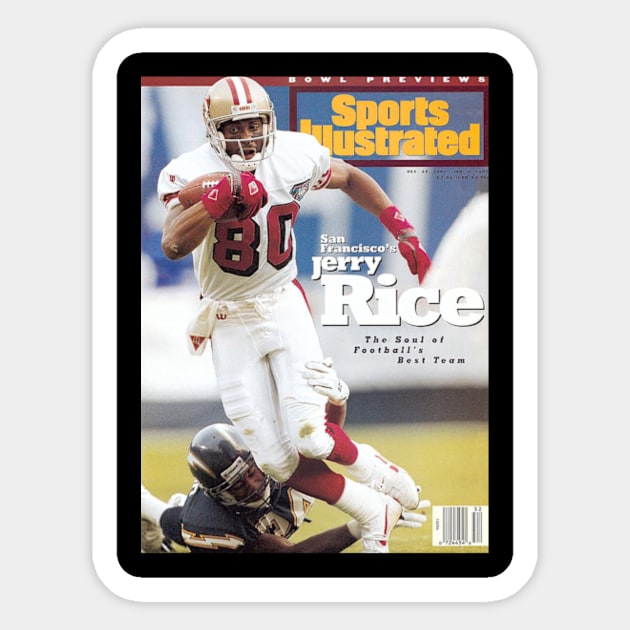 Jerry Rice Sports Illustrated - Jerry Rice - Sticker | TeePublic
